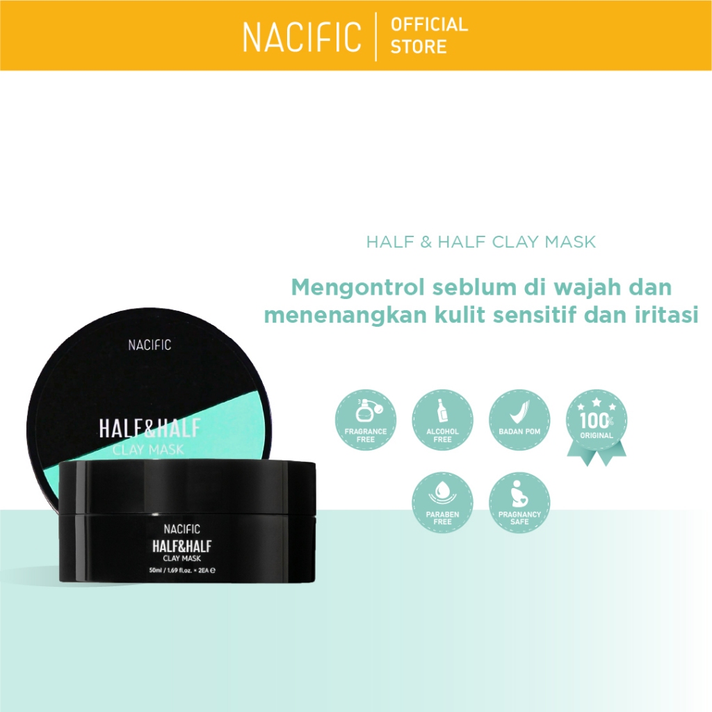 Jual Nacific Half & Half Clay Mask | Shopee Indonesia