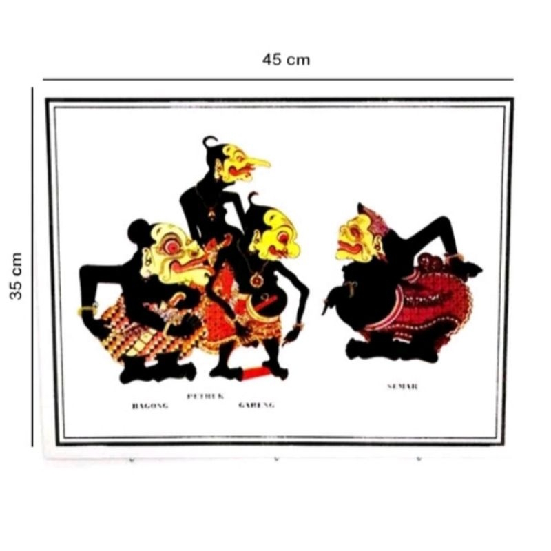 Jual Poster wayang Punokawan poster 4 sekawan gareng,petruk,bagong ...