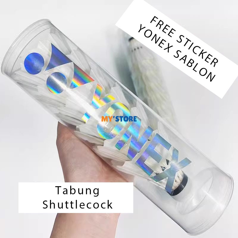 Jual Tabung Shuttlecock Yonex Transparan Badminton Bulu tangkis Isi 3 6 ...
