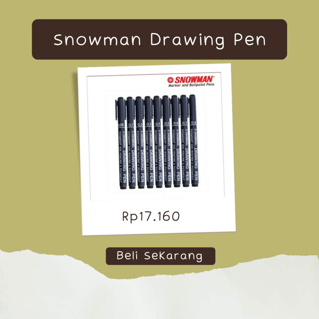Jual Snowman Drawing Pen / Pulpen 0.05mm 1.0mm | Shopee Indonesia