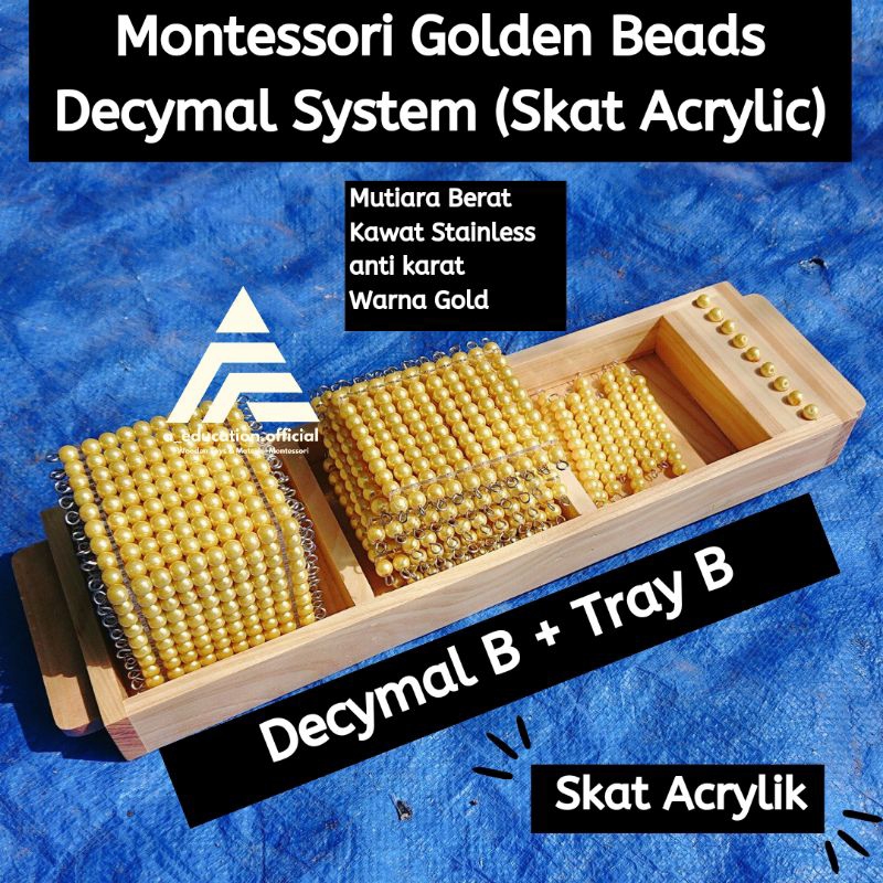 Jual Decymal Montessori GOLDEN BEADS MONTESSORI | Shopee Indonesia