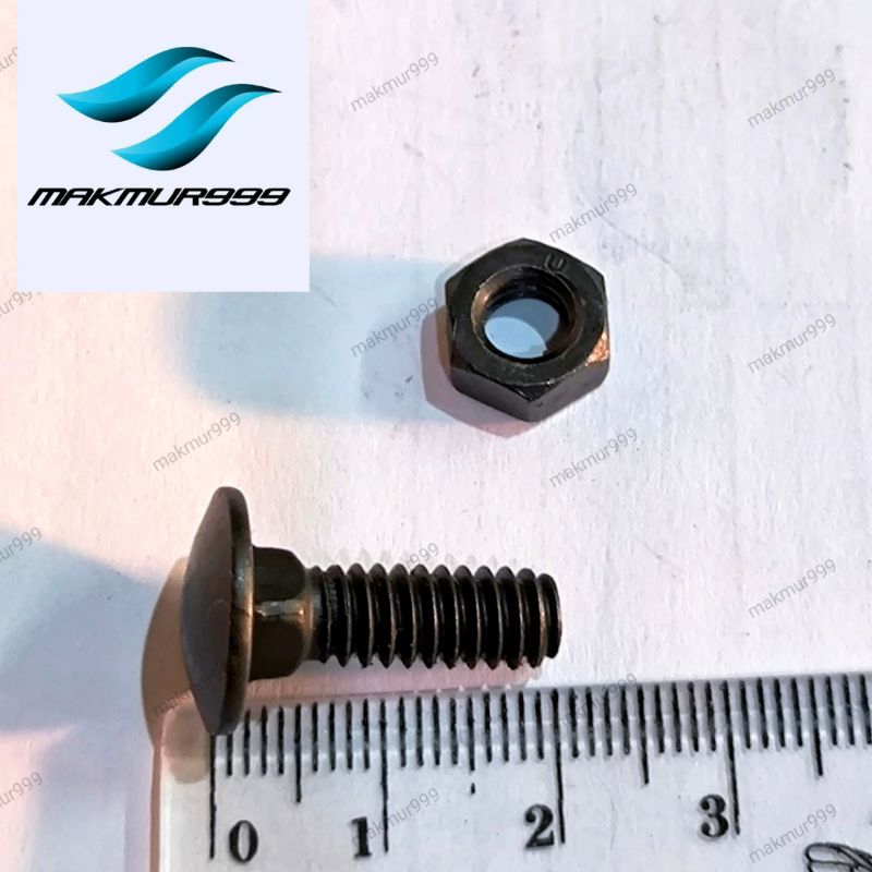 Jual baut mur cb 1/4 x 3/4 inch baut payung | Shopee Indonesia