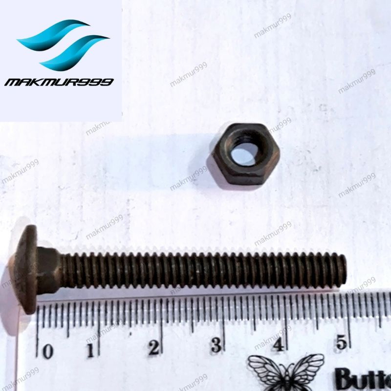 Jual baut mur cb 1/4 x 2 inch baut payung | Shopee Indonesia