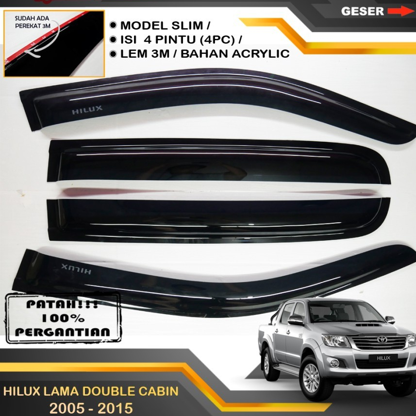 Jual TALANG AIR MOBIL HILUX LAMA DOUBLE CABIN TAHUN 2005-2015 MODEL SLIM CEMBUNG | Shopee Indonesia