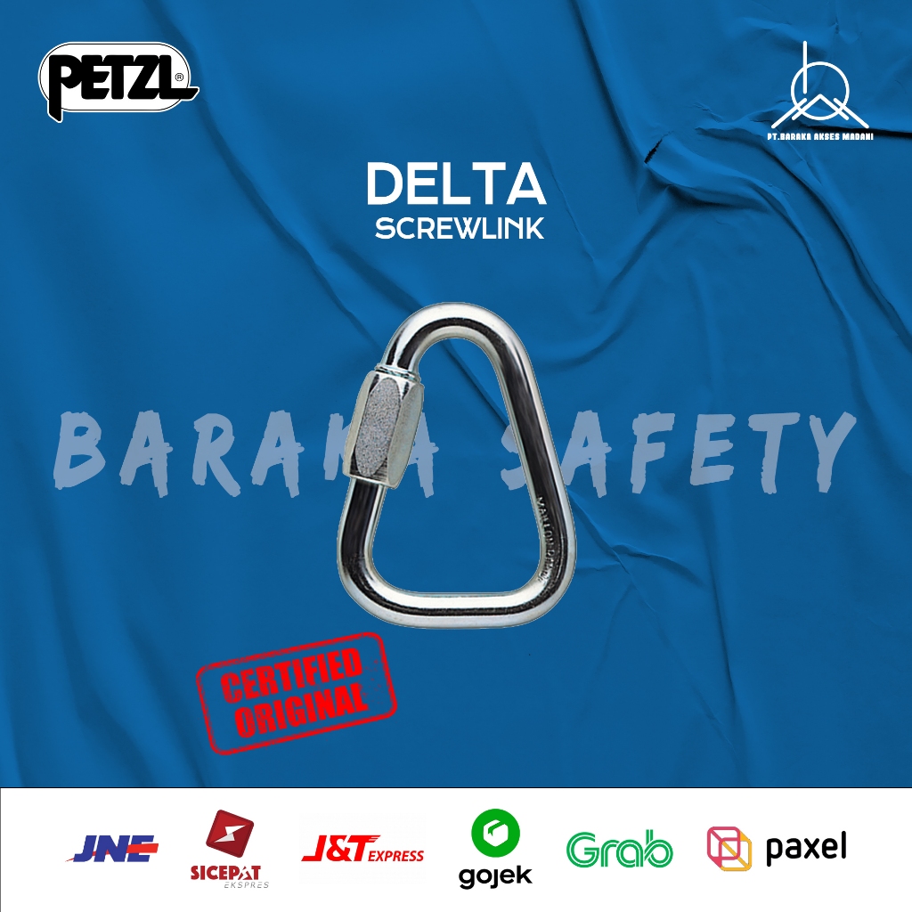 Jual PETZL DELTA Connector Triangular Steel Quick Link for Professional ...