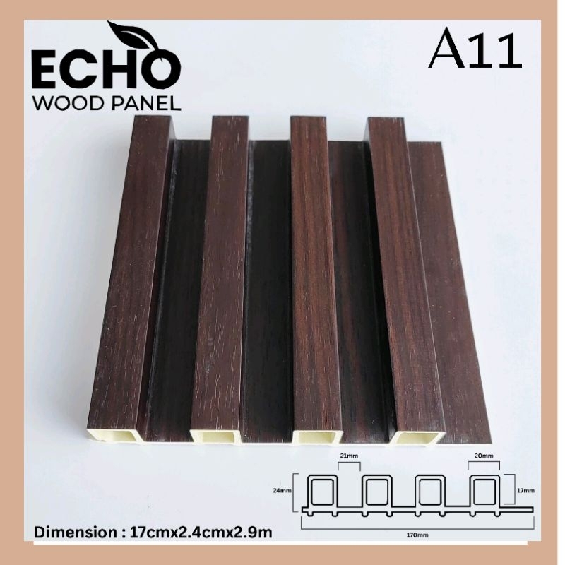 Jual WPC WALLPANEL TEBAL 24MM (ECHO WOOD PANEL) KISI-KISI KAYU - wall ...