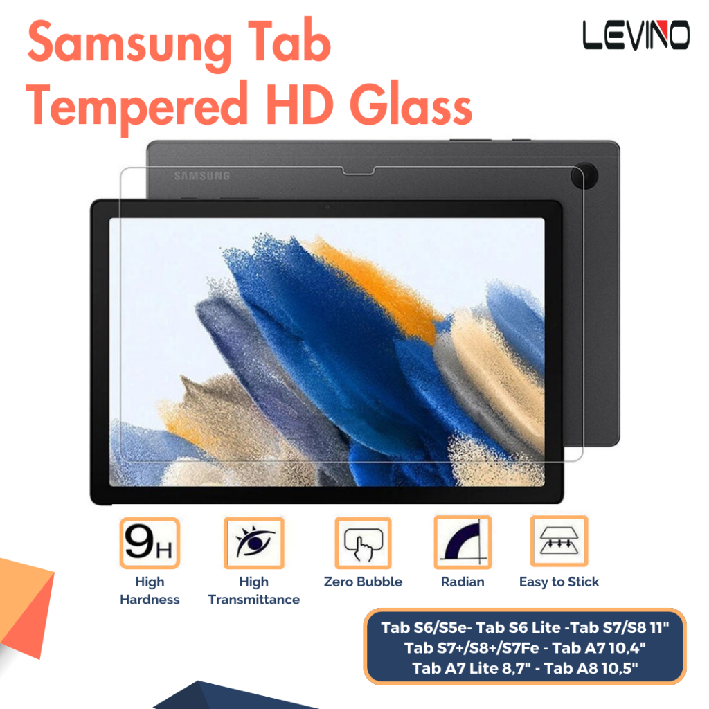 Jual Tempered Glass Samsung Tab S6 Lite A7/A8 Antigores Kaca S7/S8/S6 ...