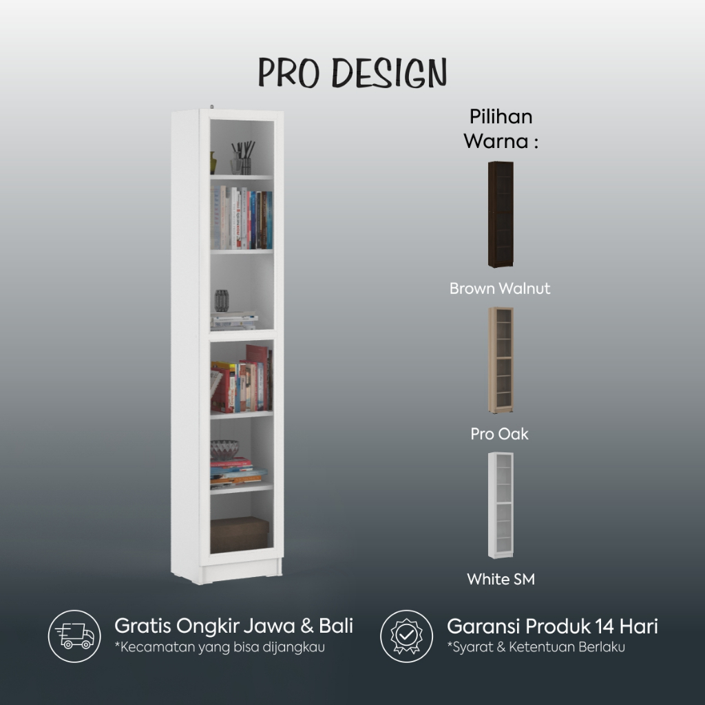 Jual Pro Design Aquila L 40 FGD Neo Rak Buku / Rak Serbaguna / Rak ...