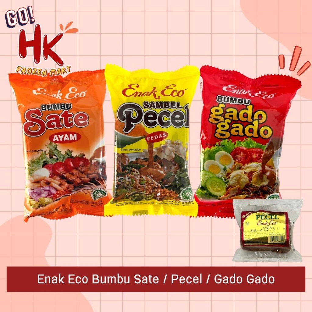 Jual Enak Eco Bumbu Sate Ayam / Sambel Pecel Pedas / Gado Gado ...