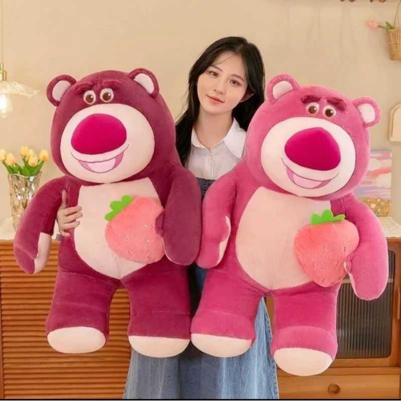 Jual Boneka Lotso Jumbo Strawberry Viral Seri Toy Story Lotso Bear ...