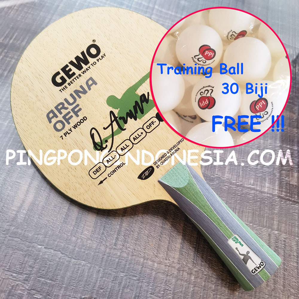 Jual GEWO Aruna OFF - Kayu Pingpong Blade Tenis Meja Bet Bat Offensive | Shopee Indonesia