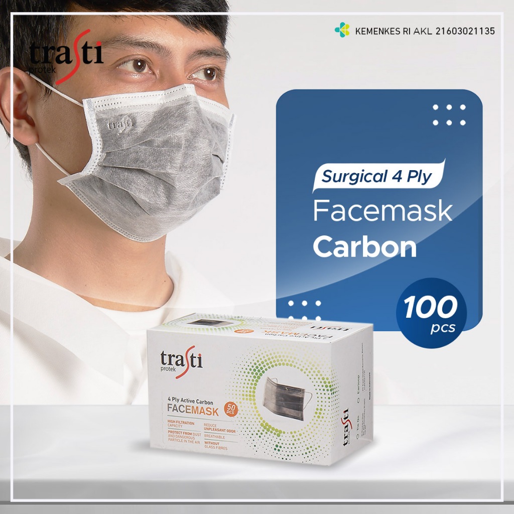 Jual Trasti Aid Masker 4 Ply Active Carbon | Shopee Indonesia