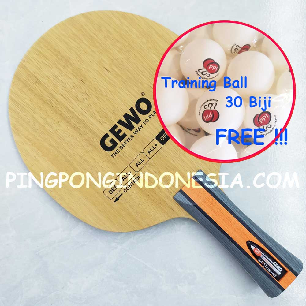 Jual Gewo Hybrid Carbon M/Speed - Kayu Pingpong Off- Blade Tenis Meja Bet Bat Offensive | Shopee ...