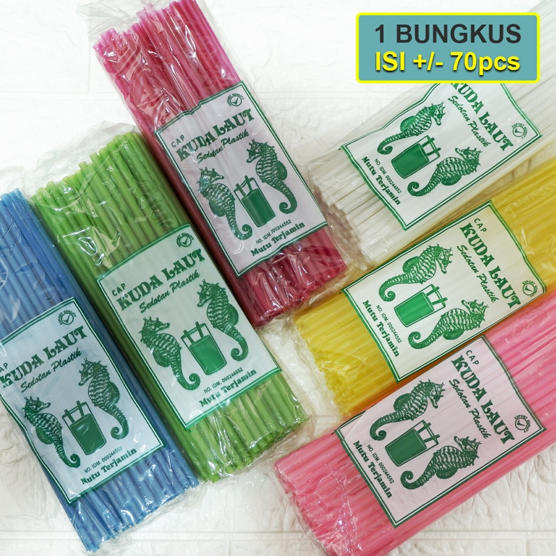 Jual Sedotan Plastik Pipet Minuman Lurus Warna Panjang 23cm 1 Bungkus ...