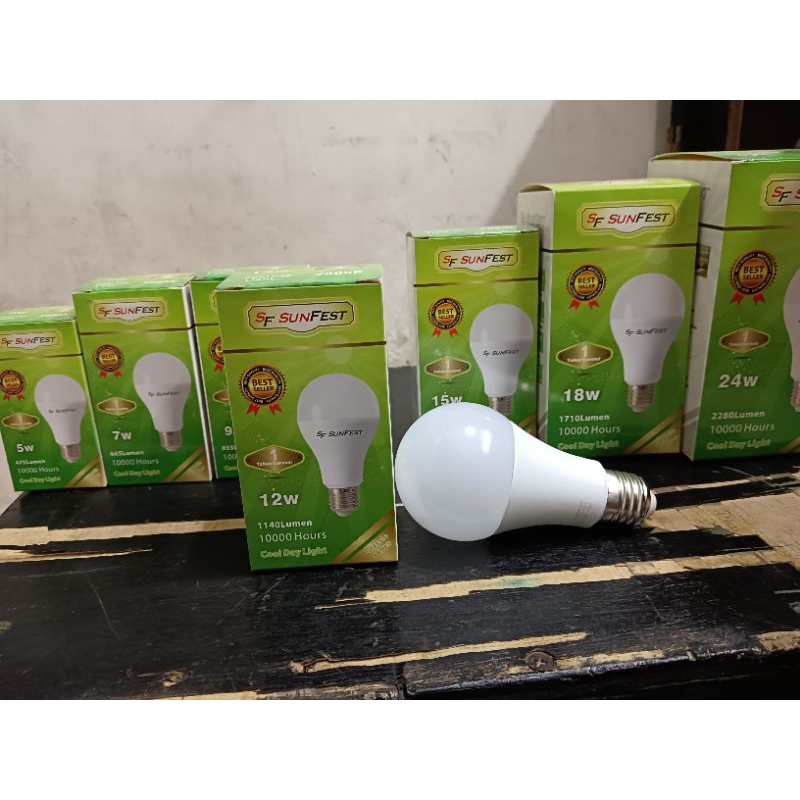 Jual LAMPU LED BOHLAM LED PUTIH 12W | Shopee Indonesia