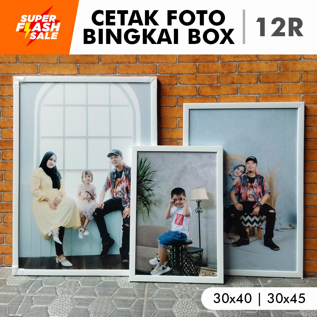 Jual Paket Cetak Foto Bingkai 12R 30x40 12RS 30x45 14Rs 40x40 | Shopee Indonesia