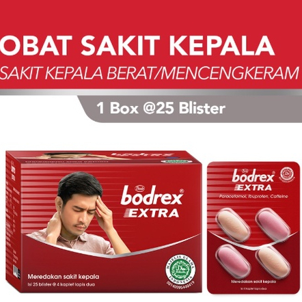 Jual BODREX EXTRA 1 BOX ISI 25 STRIP | Shopee Indonesia