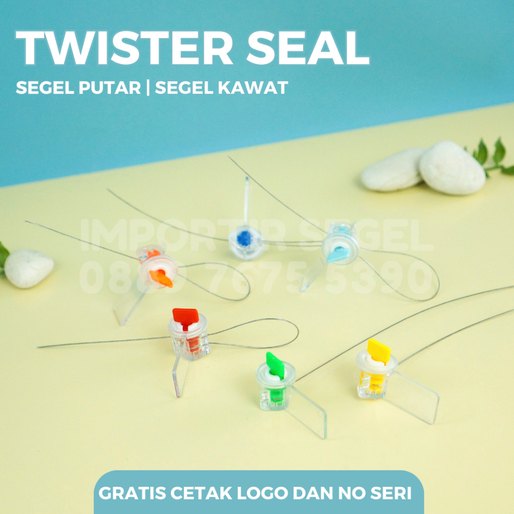 Jual GRATIS CETAK LOGO & NO SERI Twister Seals Segel Putar Segel Meter ...