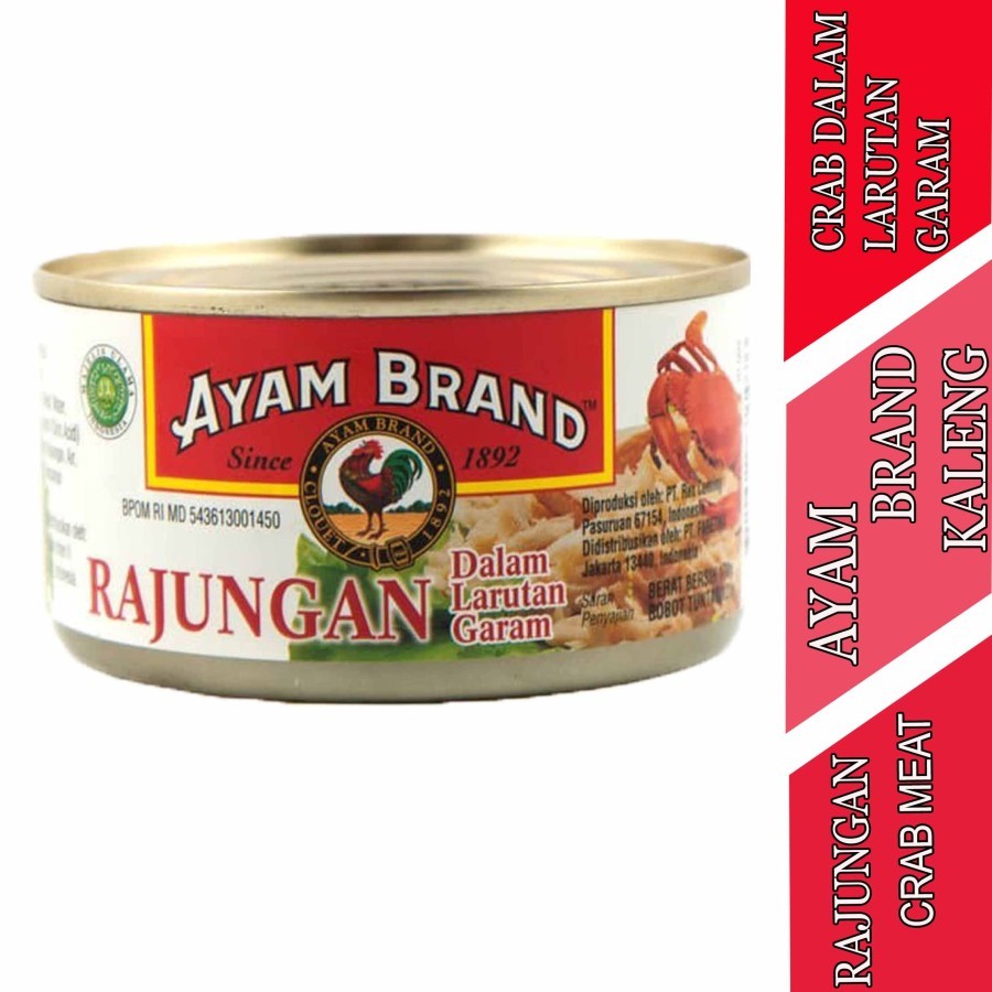 Jual Kepiting Air Garam Kaleng - Ayam Brand - Crab Meat In Brine ...