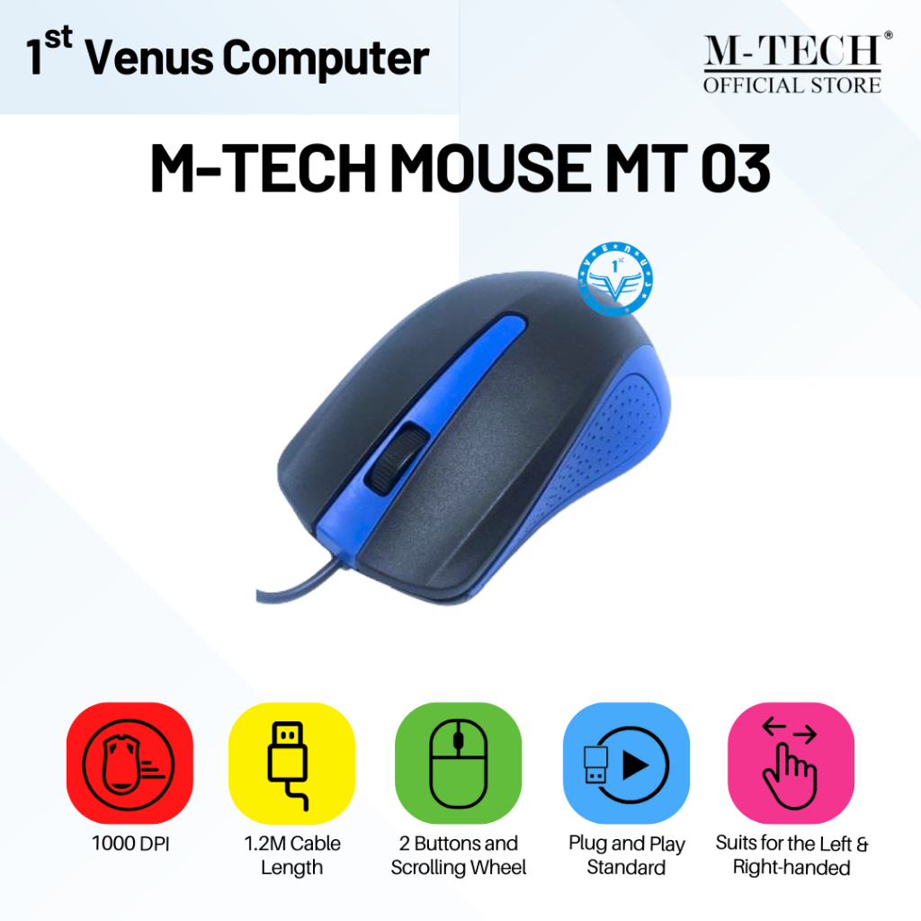 Jual MOUSE MTECH USB MT03, MOUSE USB MT-03 / MOU03-MT | Shopee Indonesia