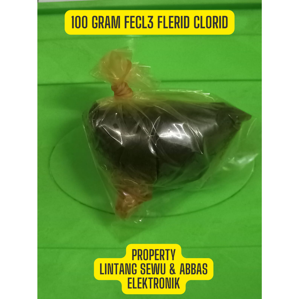Jual 100 GRAM FeCl3 Flerid Cloride Pelarut Pcb Besi Feri Klorida ...