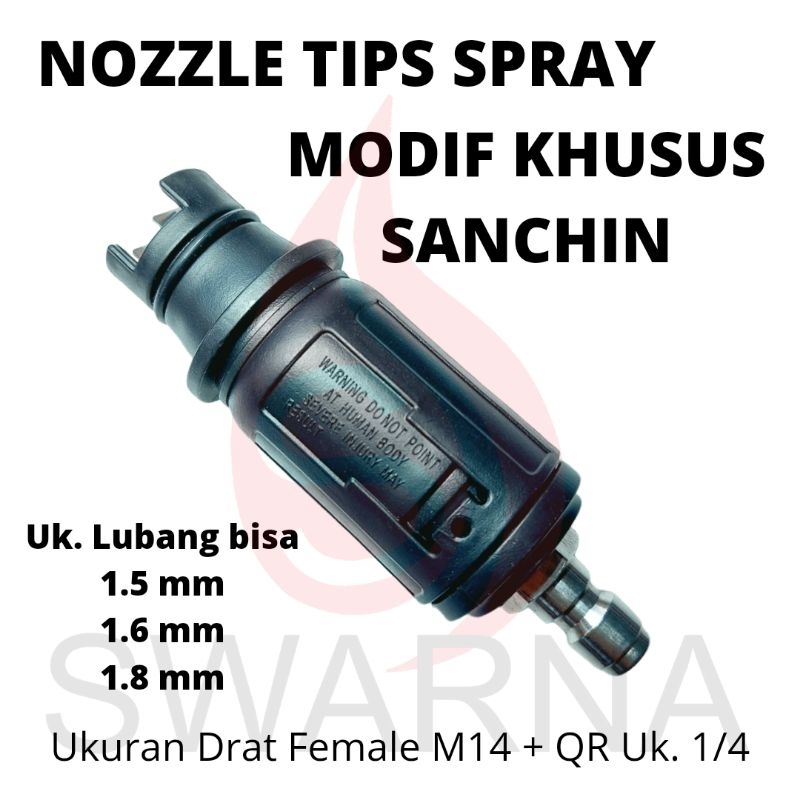 Jual NOZZLE NOZLE NOSEL MULTIFUNGSI Sprayer untuk STEAM SANCHIN drat ...