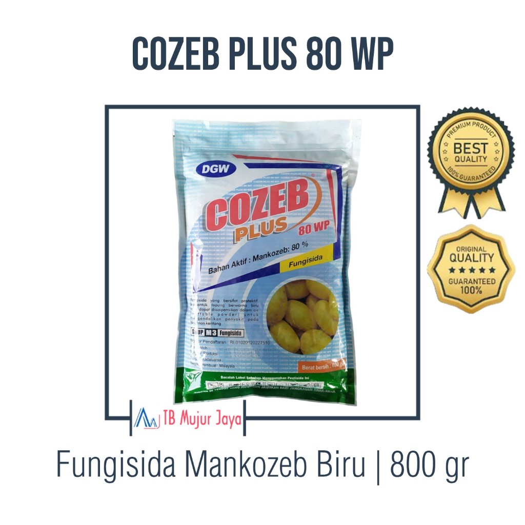 Jual Fungisida Mankozeb Biru COZEB PLUS 80 WP 800 gram Dari DGW ...