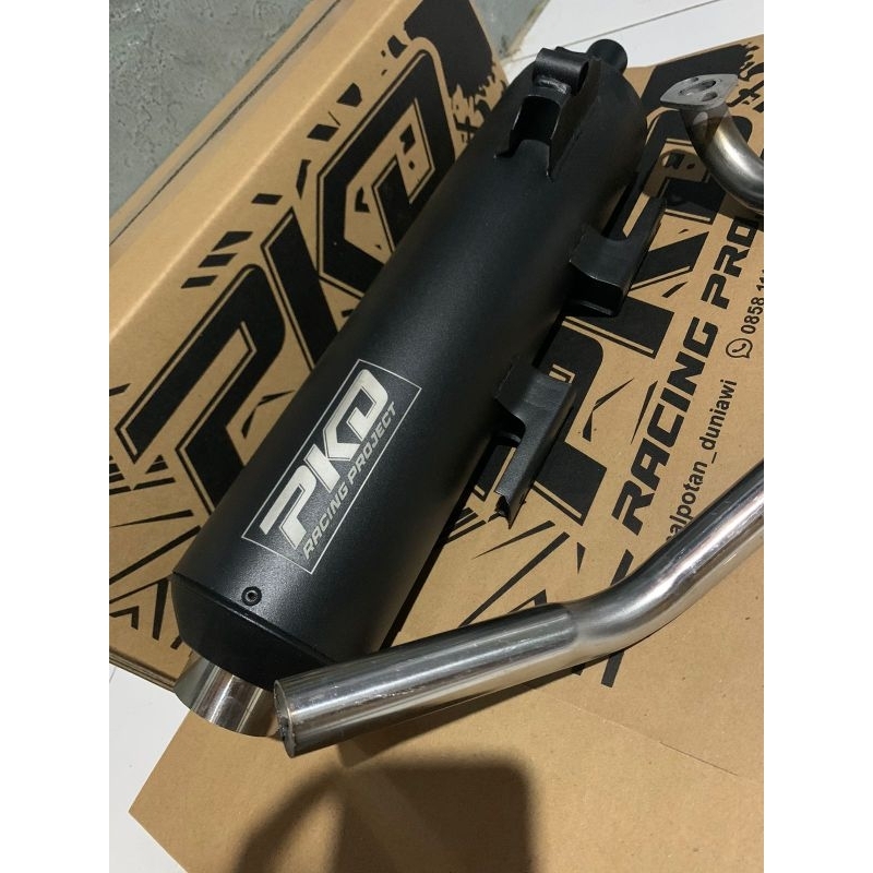 Jual TERMURAH ORIGINAL knalpot standar racing copy CMS ORIGINAL PKD untuk Vario 125 / 150 beat ...