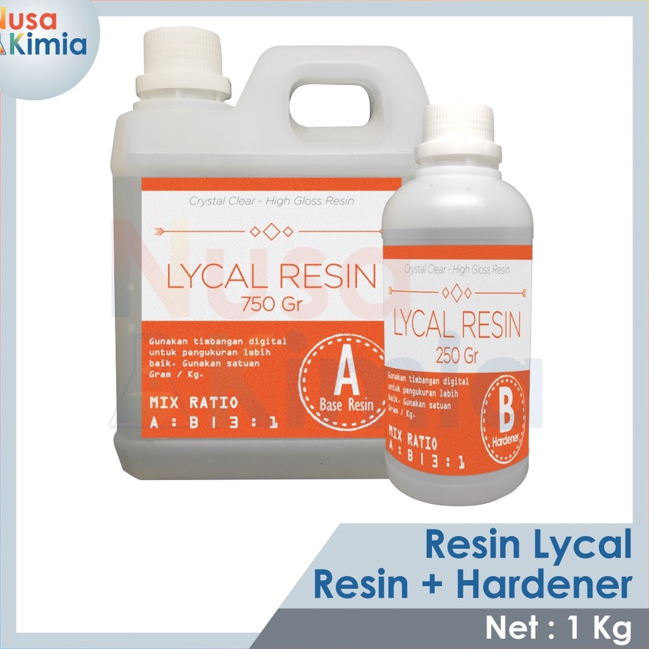 Jual TIPE KDN666 Resin Bening Lycal Keras 1011 1 Kg | Shopee Indonesia