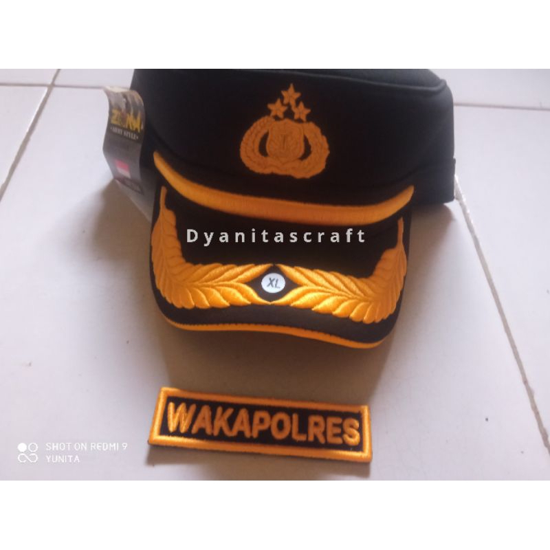 Jual 1 SET PILKEP FIELD CAP FILE CAP PAMEN POLRI ZONA ARMY LIDAH TOPI ...