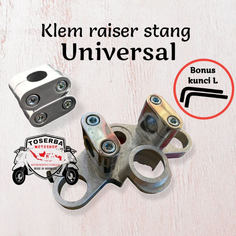 Jual Raiser riser klem stang universal rx king thunder megapro tiger ...