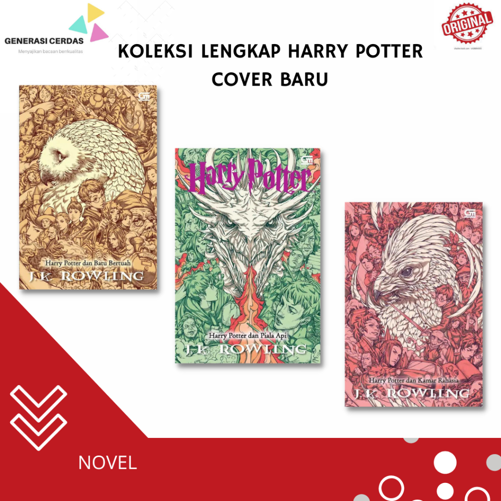 Jual Harry Potter Dan Batu Bertuah - Harry Potter dan Piala Api - Kamar Rahasia - Harry Potter ...