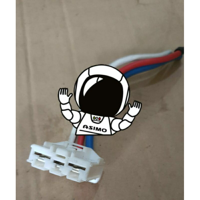 Jual soket steker pin 3 motor dinamo generator charger ac aki original ...