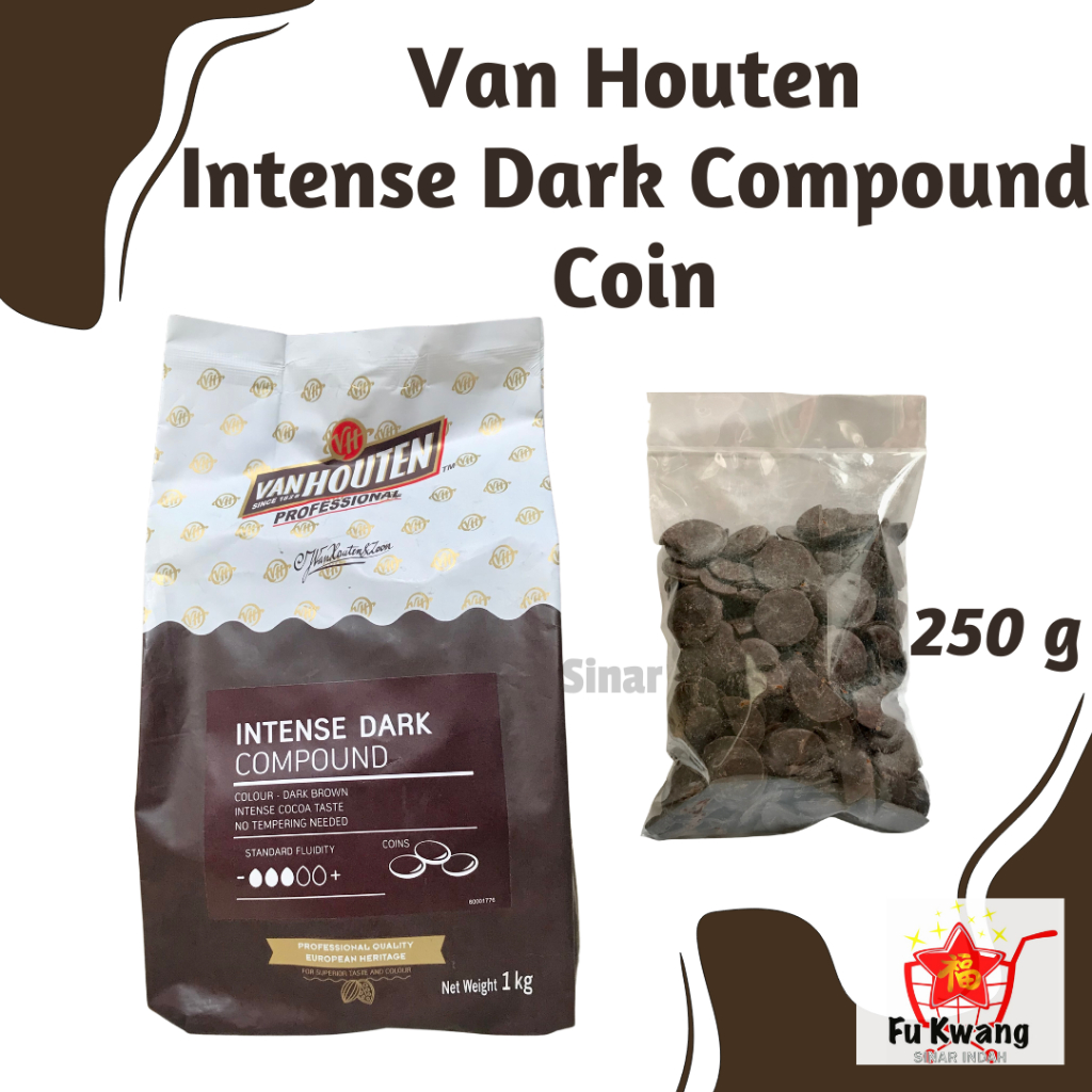 Jual waw Van Houten Intense Dark Compound Coin / Cokelat Coin / Dark ...