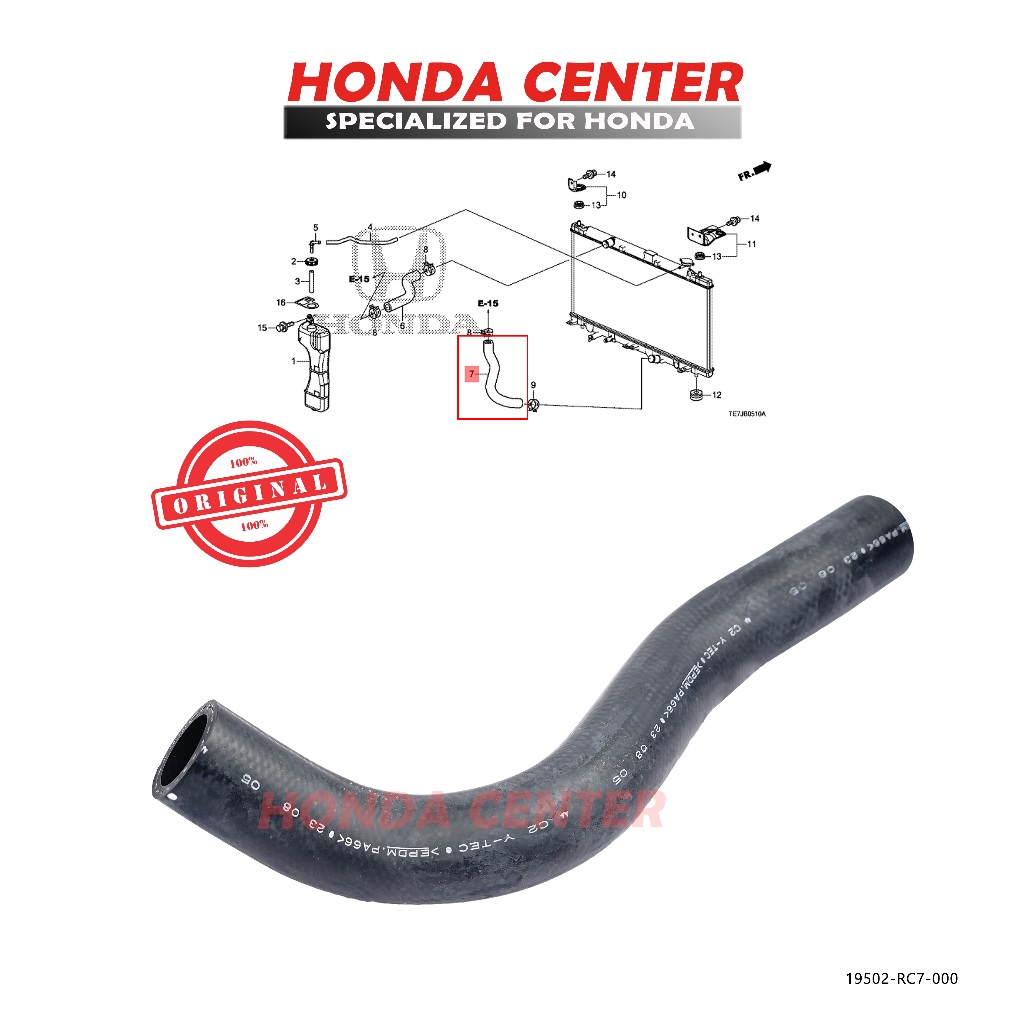 Jual Selang slang hose radiator bawah honda brio 2017 2018 2019 2020 ...