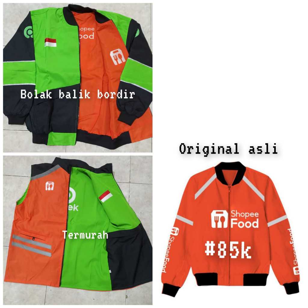 Jual Rompi Go jek 5hopee bolak balik rompi drive**r | Shopee Indonesia