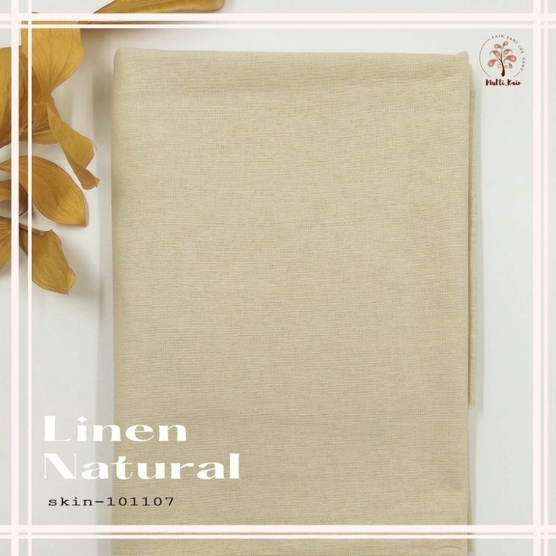 Jual Bahan Multi Kain rami linen merk NATURAL katun cotton eceran per 0 ...