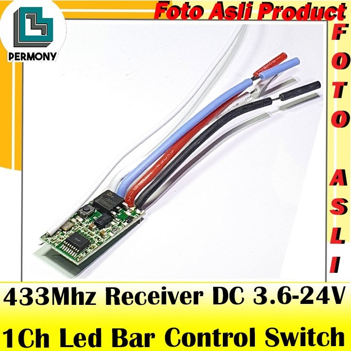 Jual 433Mhz 1Ch RF receiver wireless light switch on off mosfet module 1 Ch 433 Mhz remote ...