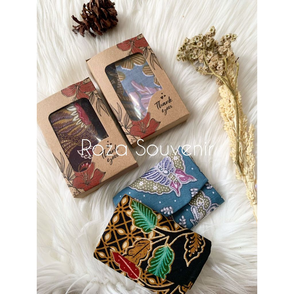 Jual ISI 50 PCS Souvenir Pernikahan Dompet Batik kemas Box Rustik Souvenir pernikahan Murah ...
