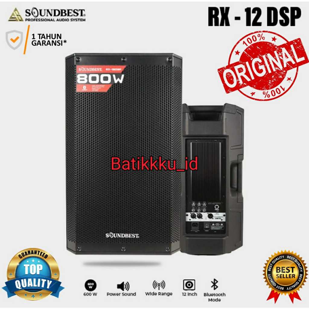 Jual Speaker Aktif SOUNDBEST RX 12 DSP RX12 DSP RX 12DSP ORIGINAL 12 INCH 600 WATT | Shopee ...