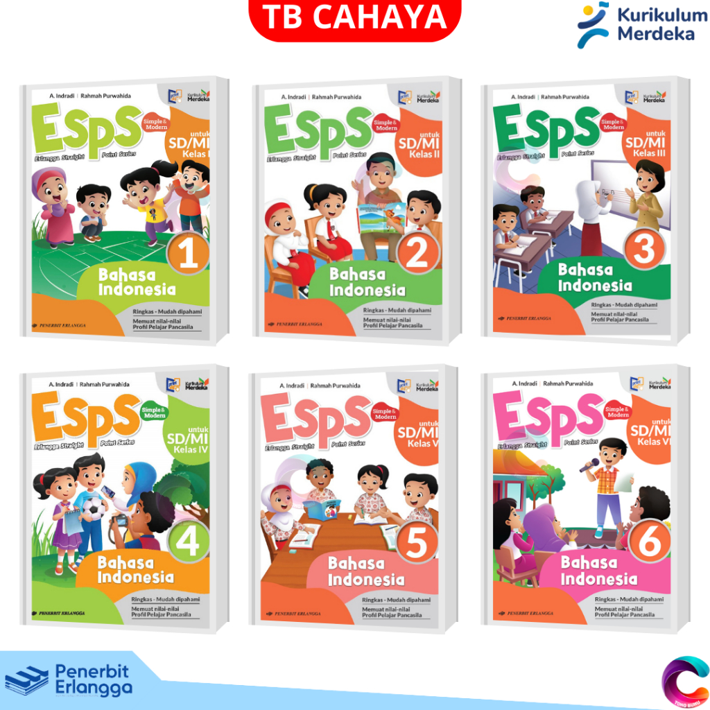 Jual BUKU ESPS BAHASA INDONESIA KELAS 1 2 3 4 5 6 SD Kurikulum Merdeka Esps B.indonesia kls 1 2 ...