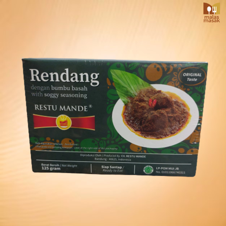 Jual Rendang Basah Padang Restu Mande Original 125 Gram | Shopee Indonesia
