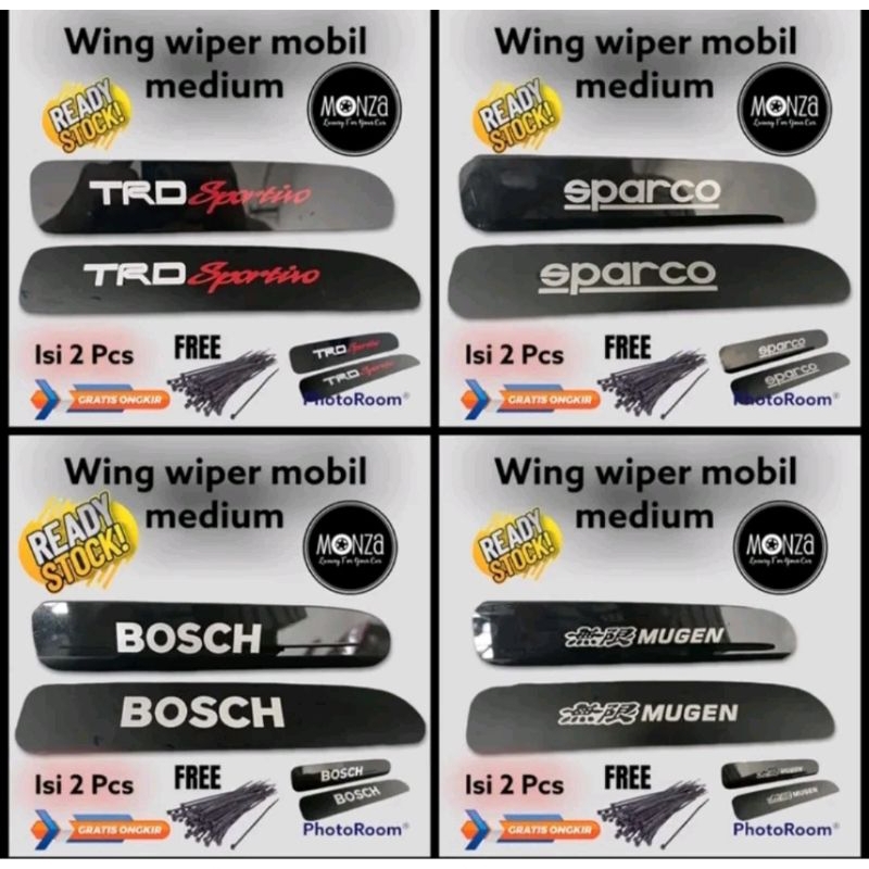 Jual Variasi Wing Wiper Mobil / Wing Wiper Medium Universal varian GR ...