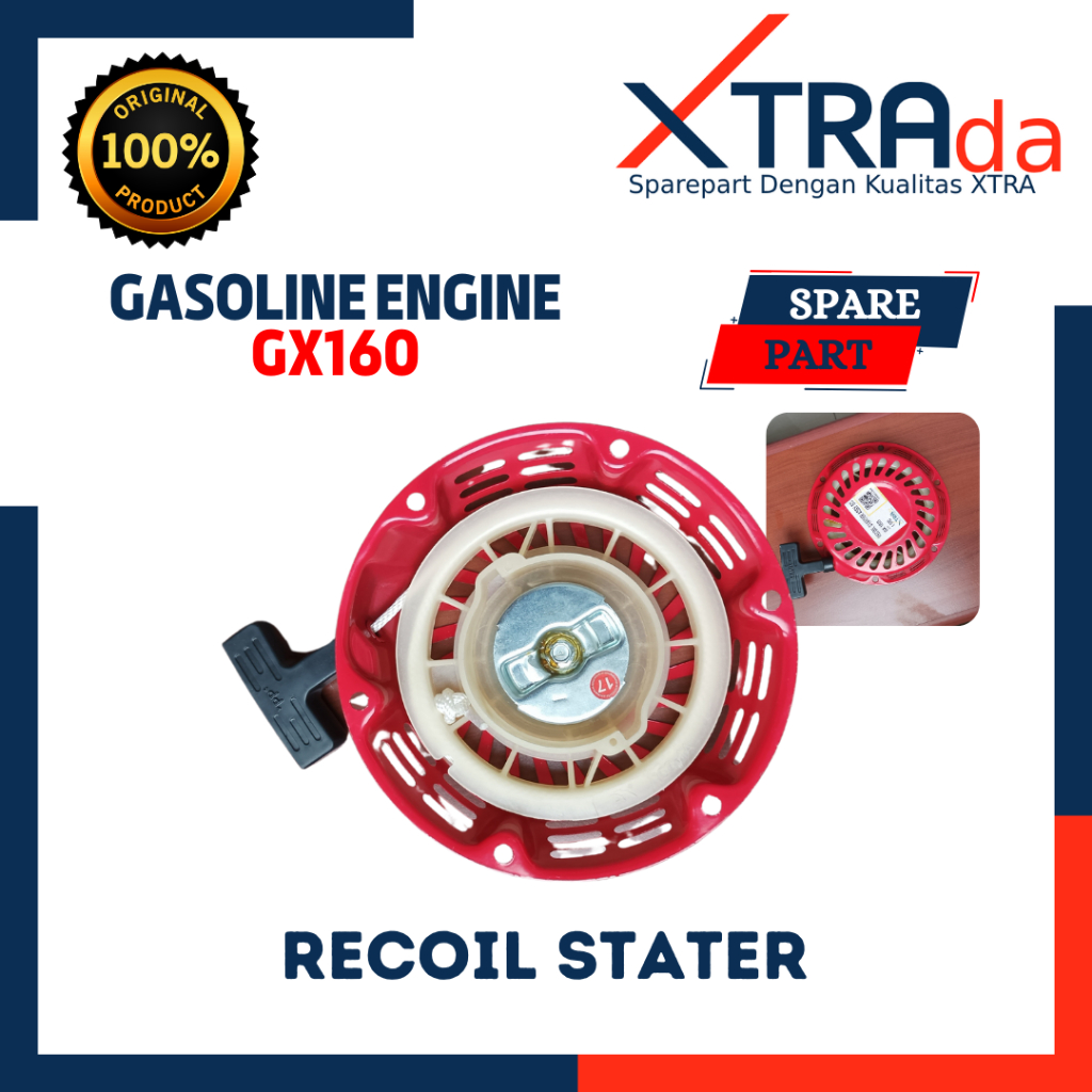 Jual Recoil Starter Selahan recoil Stater GX160-GX200 Recoil Starter Assy Gx160 | xtradapart ...