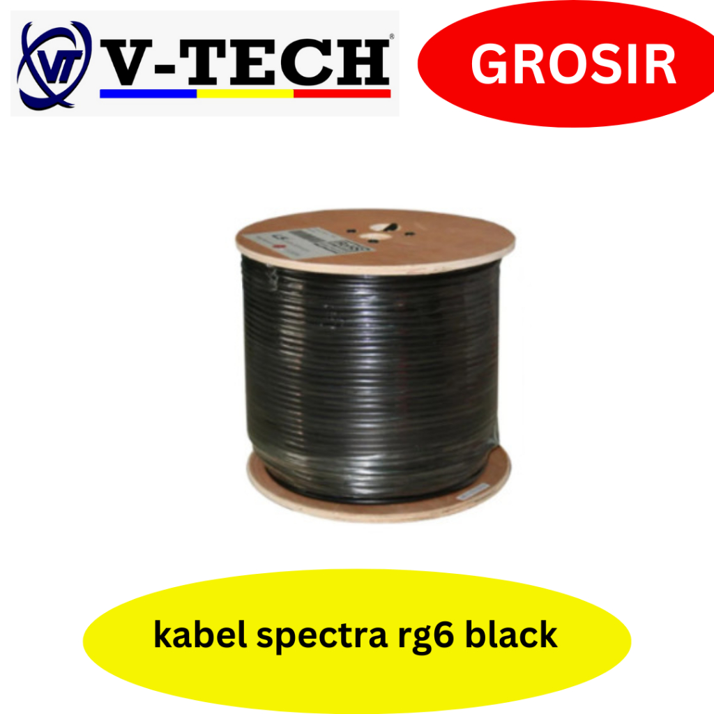 Jual KABEL SPECTRA RG6 BLACK | Shopee Indonesia