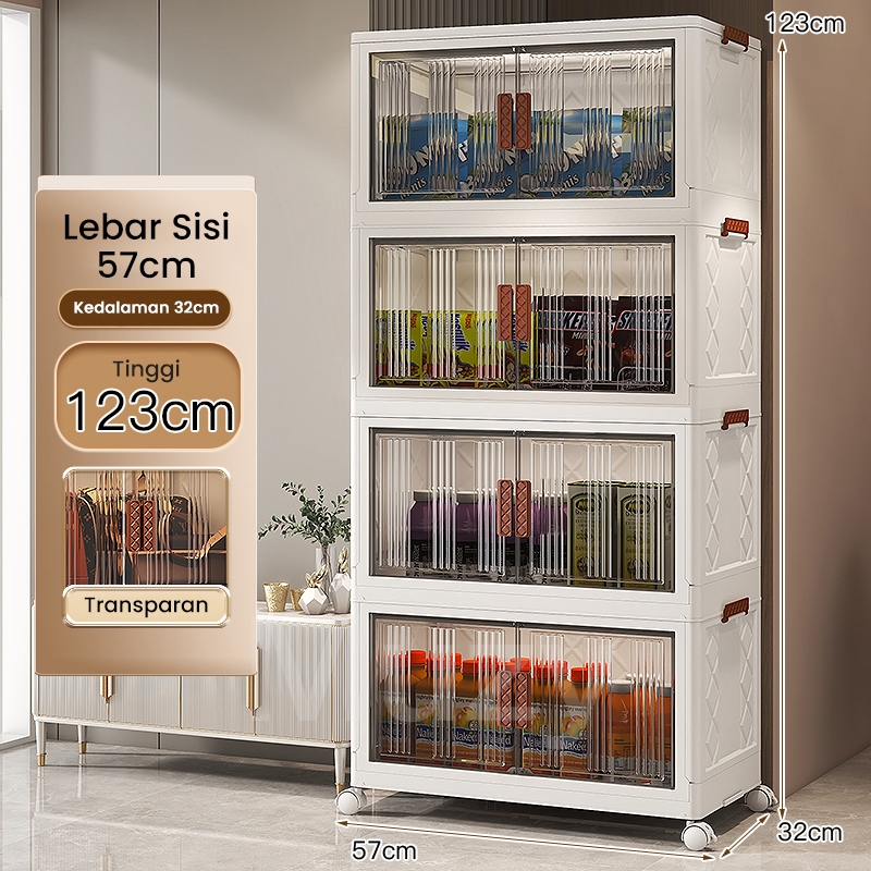 Jual Muzy Lemari Plastik Polibox Tumpuk Serbaguna Susun 4 Container Box ...