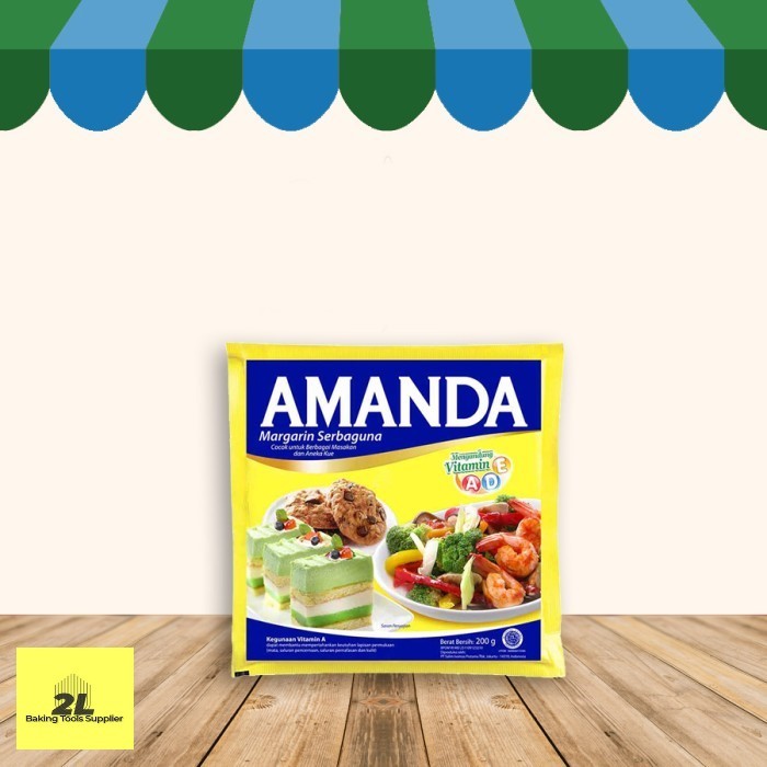 Jual Margarin Amanda Margarin Serbaguna Kemasan Sachet 200 gr | Shopee ...