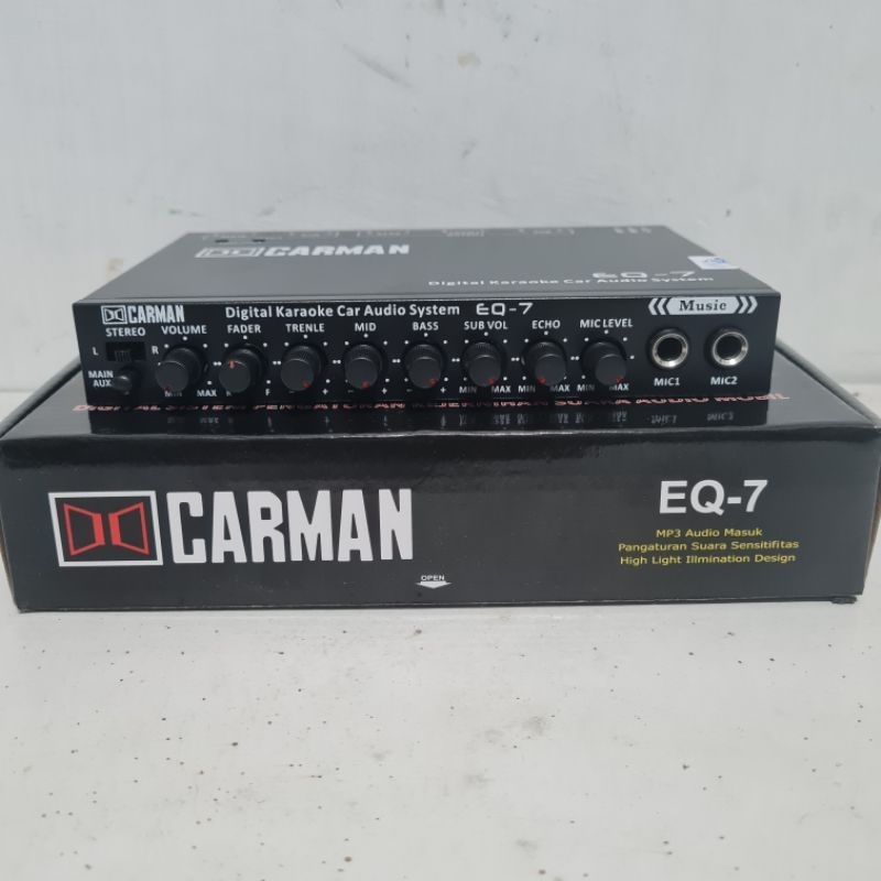 Jual parametrik aqualizer Carman EQ-7 pream carman EQ7 2 mic input ...