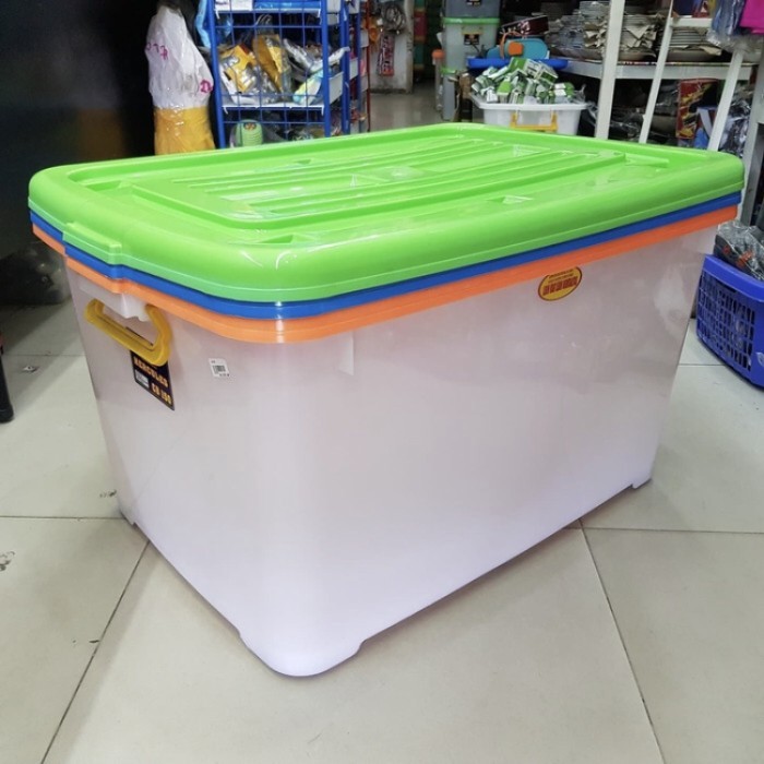 Jual SHINPO Kontainer Plastik CB 150 Dengan Roda Real Container Box ...