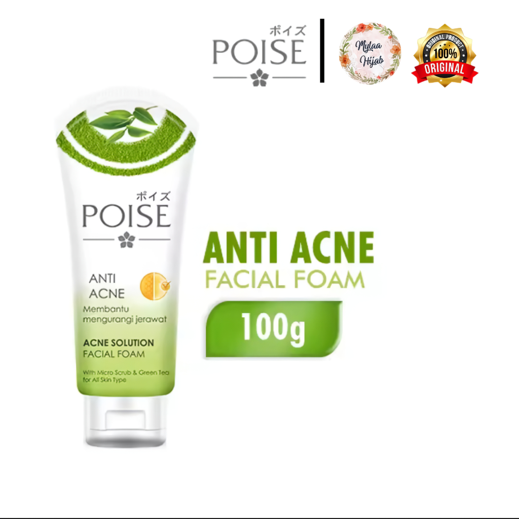 Jual POISE FACIAL FOAM 100G ANTI ACNE & ANTI BACTERIAL Original ...